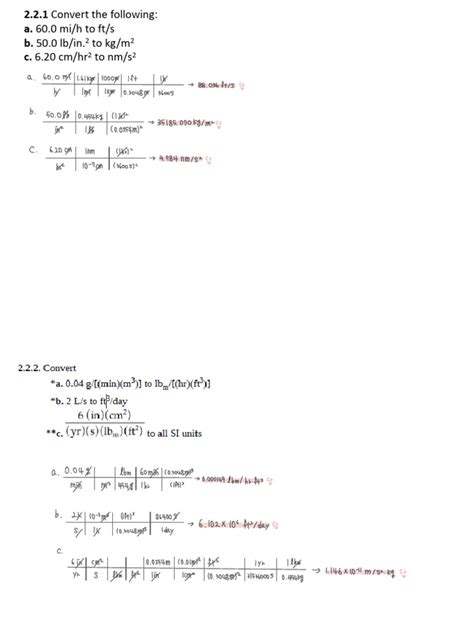 6 화공계산 연습문제2장 과제 Download Free Pdf Pressure Kinetic Energy