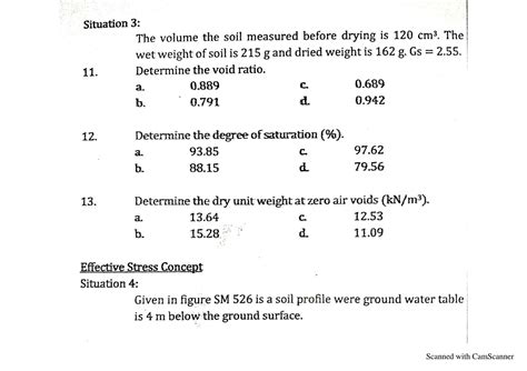 solution geotechnical engineering practice problems with answers