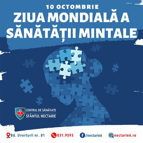 Ziua Mondială A Sănătății Mintale Centrul De Sănătate „sfântul Nectarie”
