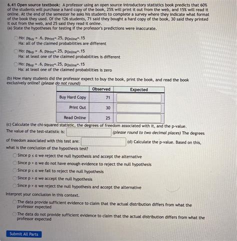 Solved 641 Open Source Textbook A Professor Using An Open