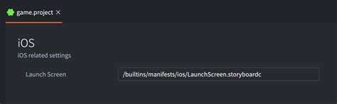launchscreen storyboard tutorial the defoldmine defold game engine
