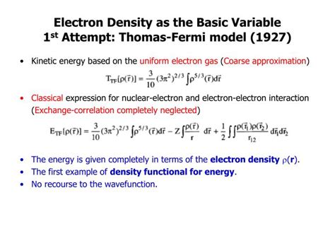 Ppt Lecture 17 Density Functional Theory Dft Powerpoint