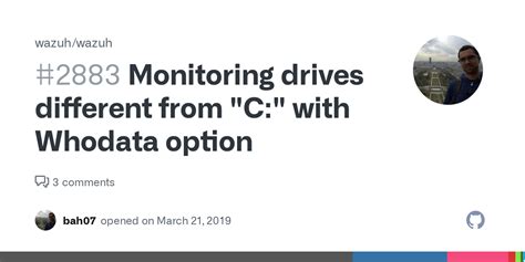Monitoring Drives Different From C With Whodata Option · Issue 2883