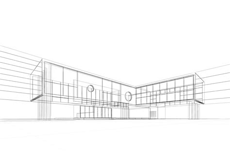 Premium Photo Architecture Blueprint On White Background Building