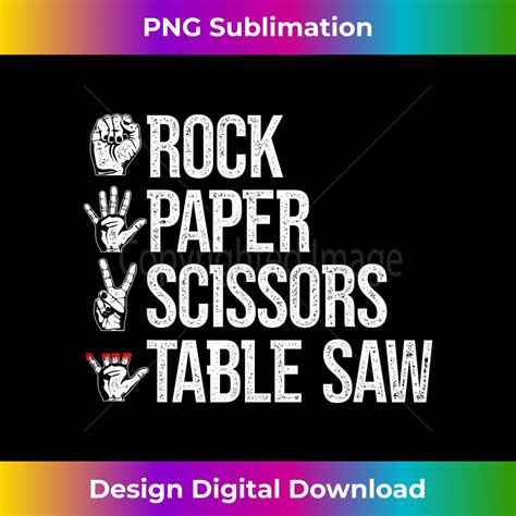 Vintage Rock Paper Scissors Table Saw Artisanal Sublimatio Inspire