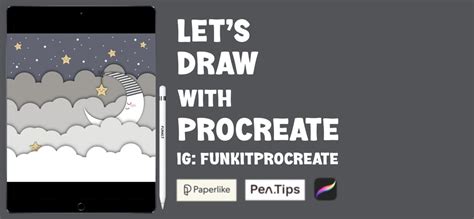Sleepy Moon Lets Draw With Procreate Tutorial Sleepy Moon Lets Draw With Procreate Tutorial