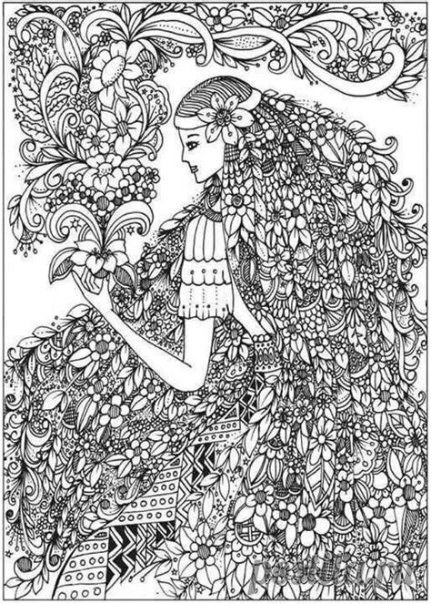 Раскраски Для Девочек Сложные И Красивые 69 фото