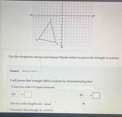 Solved Use The Dropdown Menus And Answer Blanks Below To Prove The