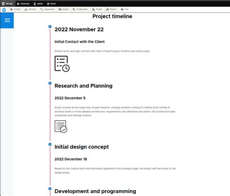 Timeline Block Timeline Block