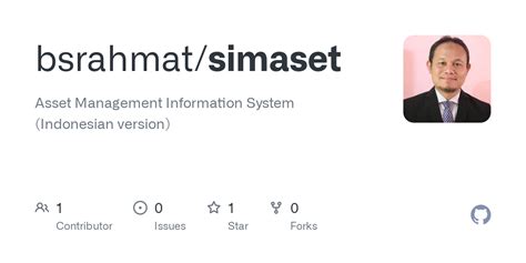 GitHub Bsrahmat Simaset Asset Management Information System Indonesian Version