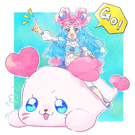 Laura La Mer Cure La Mer And Kururun Precure And 1 More Drawn By