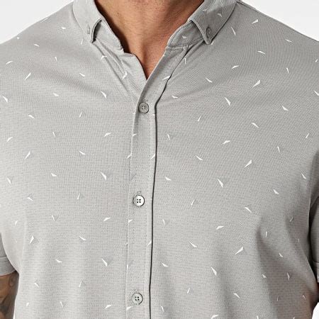 Classic Series Chemise Manches Courtes Slim Gris
