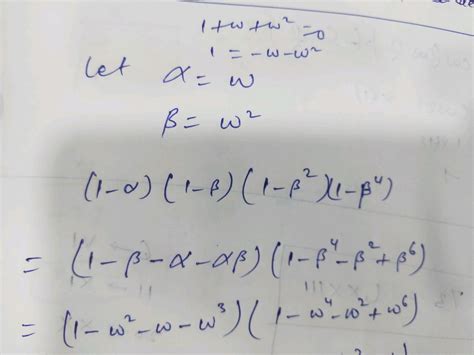 If Alpha Beta Are Non Real Cube Roots Of Unity Then 1 Alpha 1 Beta Left 1