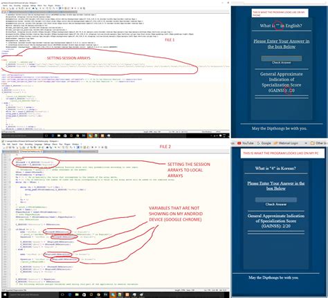 Specific Values From Php Session Array Show Up When Echo Ed On Pc But