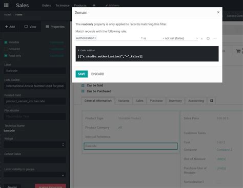 Odoo Studio Field Attributes Based On User Access Groups Odoo Tricks