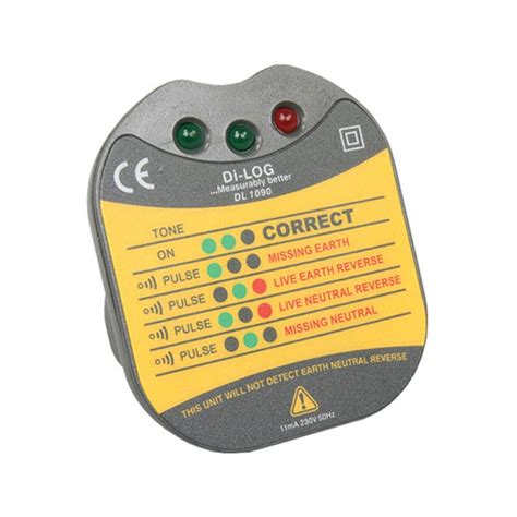 Di Log DL1090 Socket Tester With LED Indicators And Buzzer