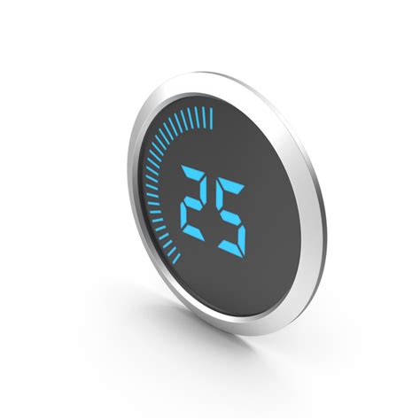 Blue Digital Countdown Timer Progress Bar 3d Object 2383782335