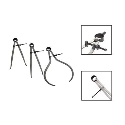 Kit 3 Compassos 10 Pol Mecânico Ponta Reta Interno E Externo Parcelamento Sem Juros