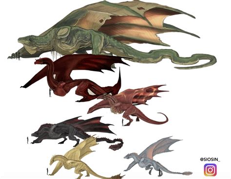 Dragon Size Chart Dragons Size Comparison Biggest Dragons From The How