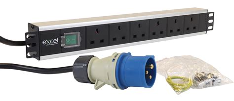 Buy Excel UK Socket Horizontal PDU A Plug Comms Express