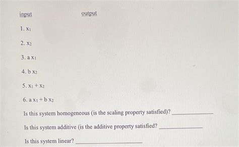 Solved Consider A System That Takes An Input And Produces Chegg Com