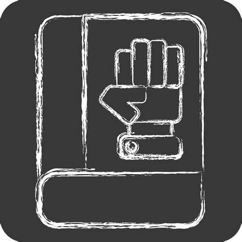 Icon Inauguration Related To Electiont Symbol Chalk Style Simple