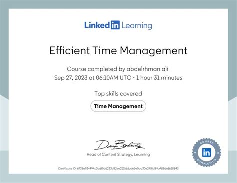 Abdelrhman Ali On Linkedin Certificate Of Completion