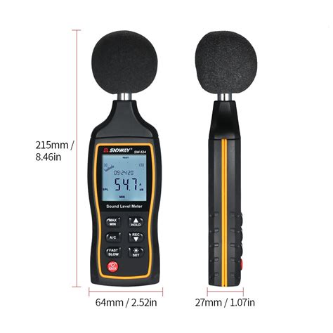 SNDWAY DB LCD Digital Sound Level Meter Digi Grandado