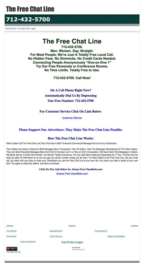 The Free Chatline Phone Number Review And Alternatives