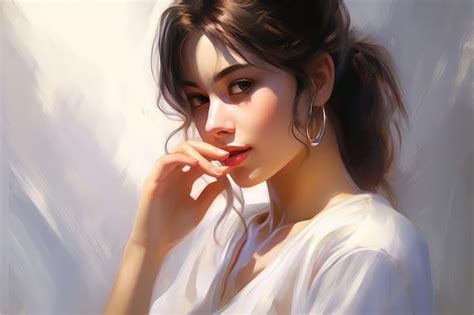 Premium Ai Image Alluring Beauty