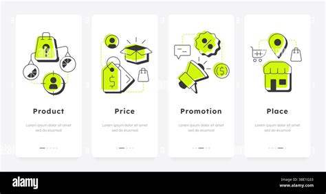 Product Development Mobile App Onboarding Screens Stock Vector Image And Art Alamy