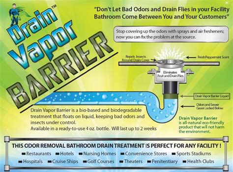 Drain Vapor Barrier Bio Treatment That Floats On Liquid Drain