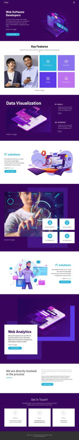 Technology HTML Templates Nicepage
