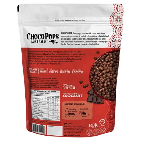 Cereal Hart´s Chocopops Chocolate Australia Sem Adição De Açúcares 200g Angeloni Supermercado