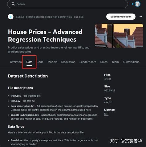 kaggle快速入门以房屋价格预测为例 知乎