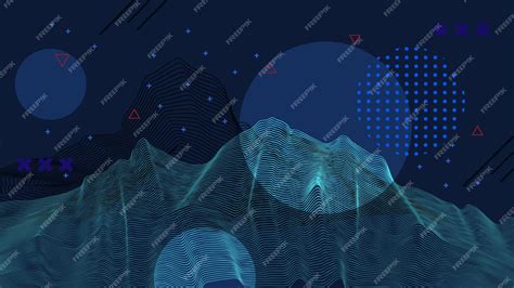 Premium Vector Flat Abstract Wire Frame Background Template Premium Vector