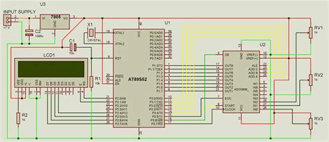 Adc Circuit Diagram Microcontroller Circuit Diagram