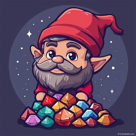 Cute Dwarf Mining Precious Gems Cartoon Vector Icon Premium Ai Generated Image Cute Dwarf Mining Precious Gems Cartoon Vector Icon Premium Ai Generated Image