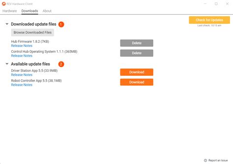 navigating the client rev robotics documentation