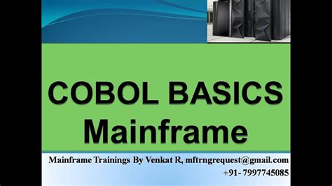 Cobol Basics Jcl Vsam Cobol Db2 And Cics Modules Training From 25