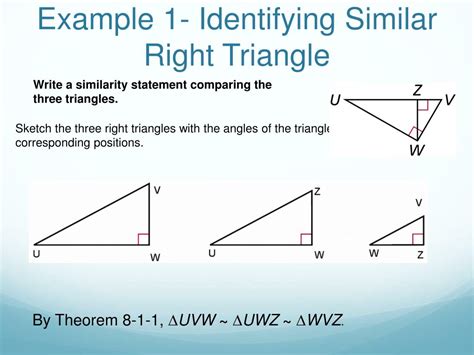 Ppt 8 1 Similarity In Right Triangles Powerpoint Presentation Free Download Id 3329869
