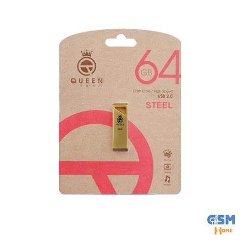 فلش مموری کوئین تک مدل Steel ظرفیت 64 گیگابایت فروشگاه اینترنتی جی اس ام هوم