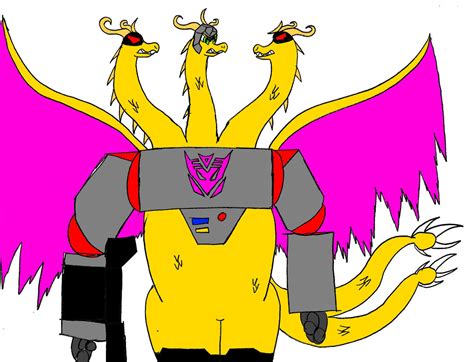 Mega Ghidorah Fusion Of King Ghidorah And Megatron By Parasidedragon On