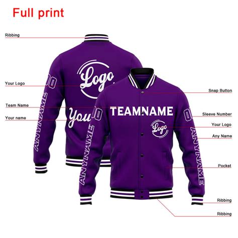 Custom Varsity Jacket Letterman Jacket For Men Women And Youth Purple