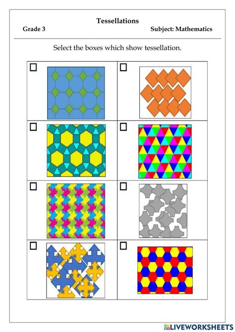 Tessellation Free Interactive Worksheets 6725918