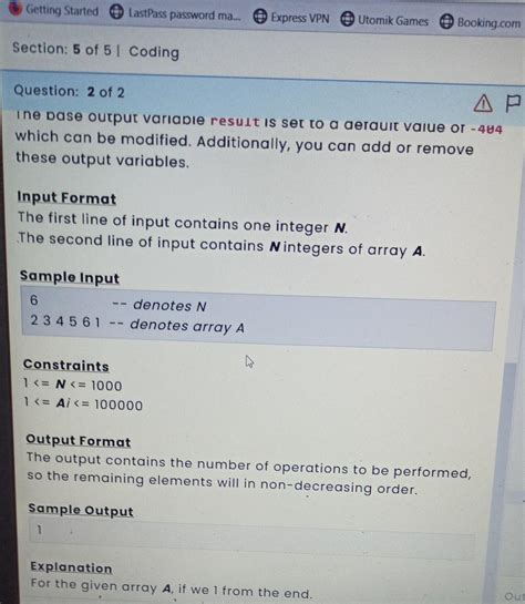 Solved Array Operations Ascending Order You Are Given An