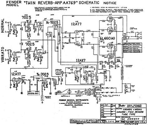 Fender Twin Schematic