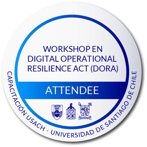 Workshop Digital Operational Resilience Act Dora Attendee Credly
