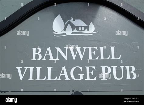 Around The Somerset Village Of Banwell The Bell Inn Village Pub Stock