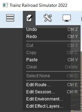 Using The Menu Bar